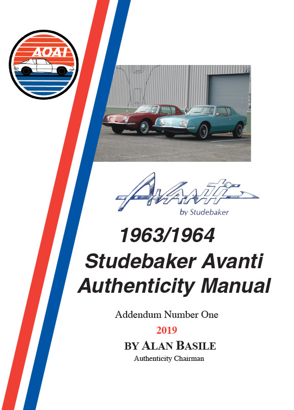 1963/1964 Studebaker Avanti Authenticity Manuals | Avanti Owners ...